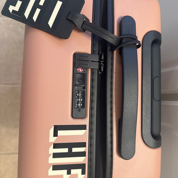 Luggage Sticker, Double Layer Vinyl Monogram Decal Sticker, Monogram ...