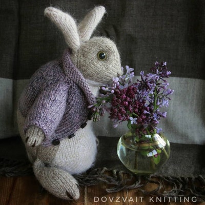 KNITTING PATTERN Rabbit and Carrots - Etsy