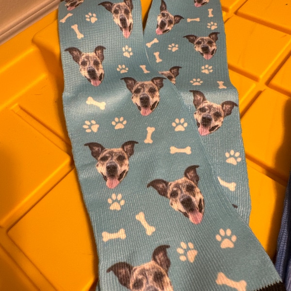 Custom Pet Socks, Put Your Cute Dog on Socks, Dog Lovers Gift, Funny ...