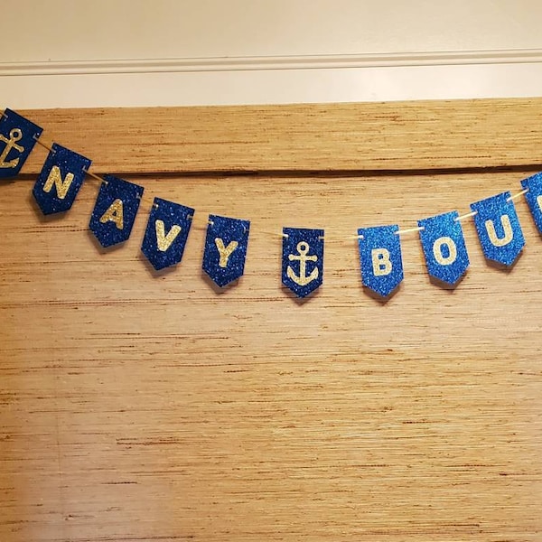 Navy Bound Banner NO SHED! - Etsy
