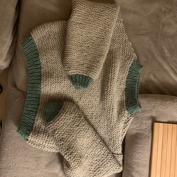 Knitting Pattern Andy Cardigan english - Etsy