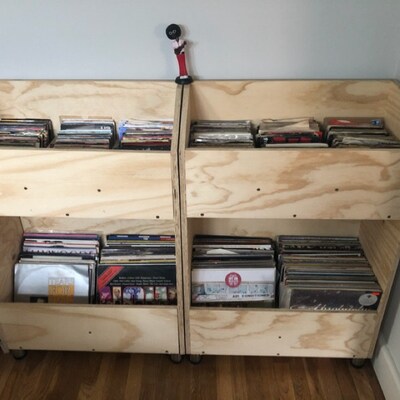LP Vinyl Record Storage Browser Flip Bin - Etsy
