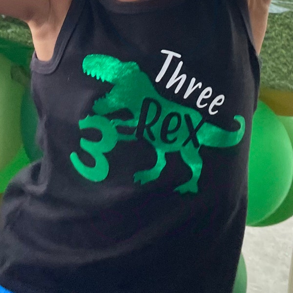 Three Rex, 3rd Birthday Svg, Dinosaur Birthday Svg, T-rex Birthday Svg ...