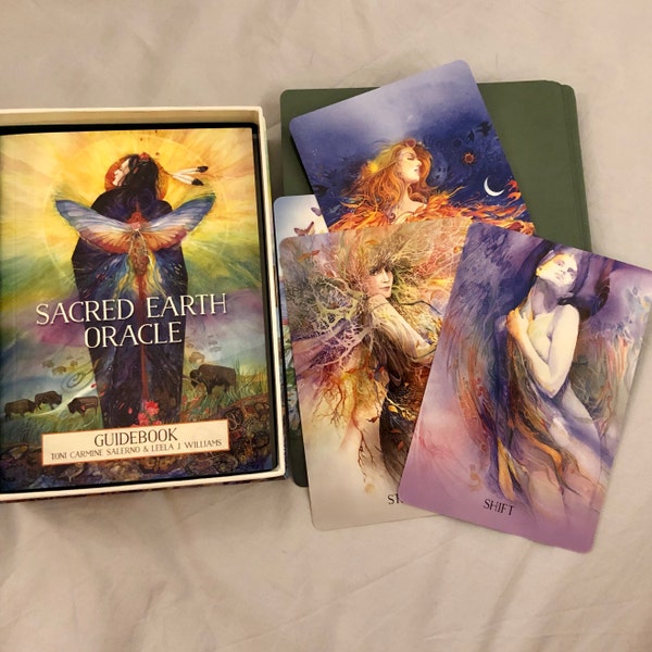 Sacred Earth Oracle Deck, SIGNED Art by Helena Nelson - Reed, Text by ...