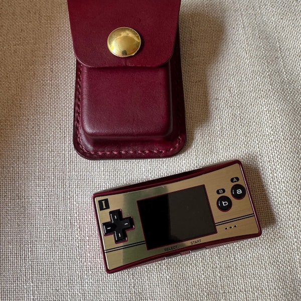 Nintendo Game Boy Micro Leather Case Top Load W/ Belt Loop ...