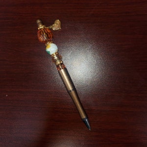 Ivory Beaded Gold Wedding Guest Book Pen, Sign in Table Pen, Fancy ...
