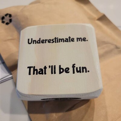 Small Desk Sign With Funny Saying, Sarcastic Gift, Office Decor, Dorm ...