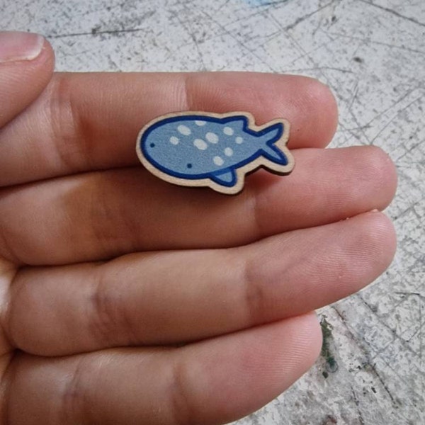 Wooden Animal Pins | Cute Creature Badges Funny Cartoon Gifts Set - Etsy