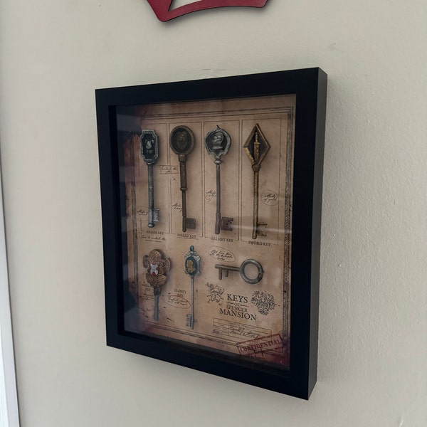 RESIDENT EVIL Spencer Mansion Key Collection in Shadow Box Frame - Etsy ...