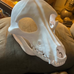Toony Wolf Skull Mask Movable Moving Hinge Jaw 3D Printed - Etsy