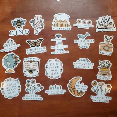 Colorful Inspirational Quote Sticker Pack Inspirational - Etsy