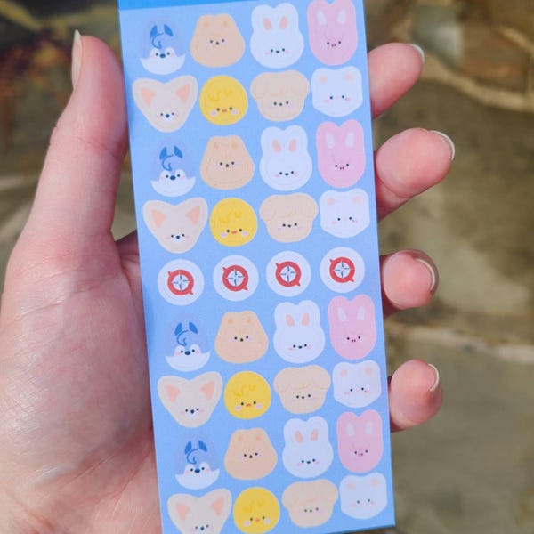 ZEROBASEONE ZB1 Mini Animals Sticker Sheet - Etsy