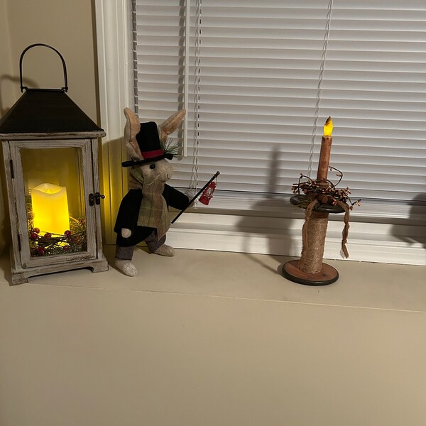 Fabric St Nicholas - Farmhouse, Country, Rustic, Primitive, Christmas ...