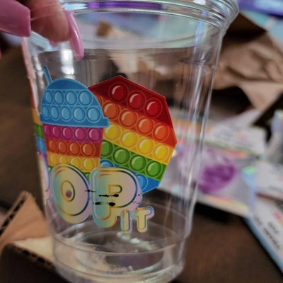 Pop It Popcorn Cup/pop It Cup Favor/pop It Decoration/pop It Birthday ...