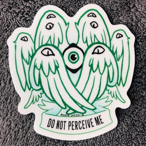 Sticker: Do Not Perceive Me - Etsy