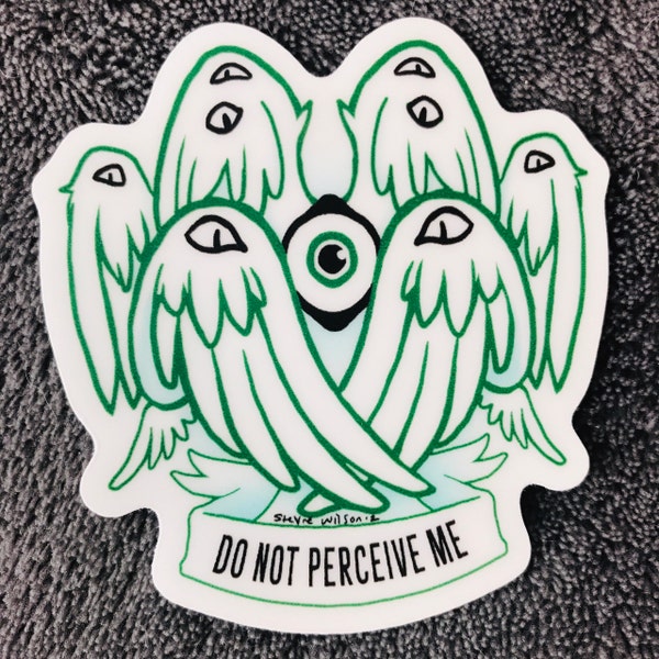 Sticker: Do Not Perceive Me - Etsy