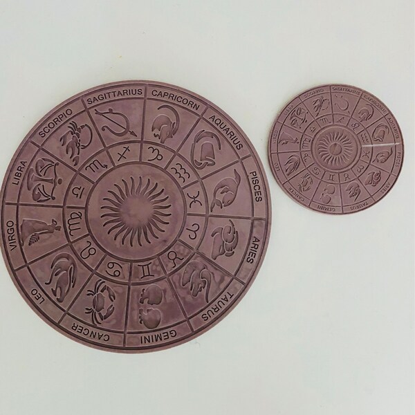 Constellation Zodiac Sign Jesmonite Coasters || Horoscope Decor, Star ...