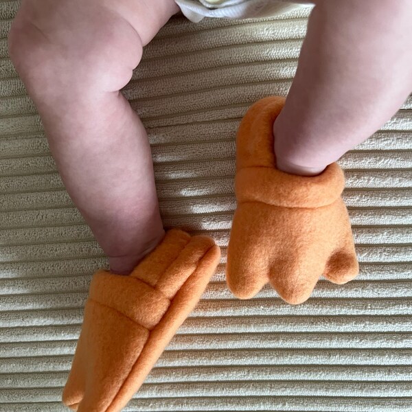 New Colors Fleece Dinosaur Feet Baby Soft Sole Slippers Fleece Dino ...