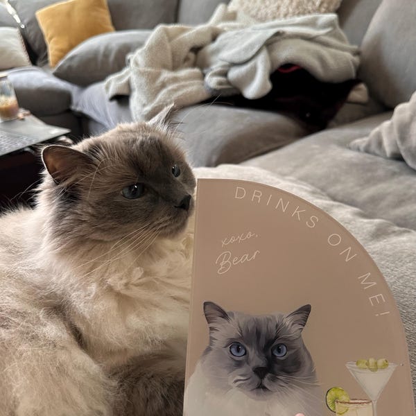 Custom Pet Portrait Signature Drink Sign, Cartoon Portrait Wedding Bar ...