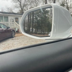 Skeleton Middle Finger Car Mirror Decal Set or Left or Right - Etsy