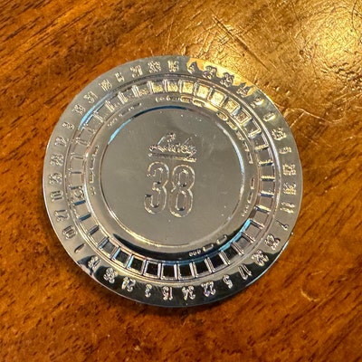 Fallout Platinum Poker Chip Lucky 38 - Etsy