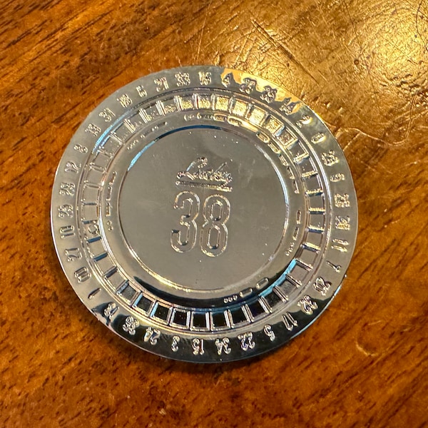 Fallout Platinum Poker Chip - Lucky 38 - Etsy