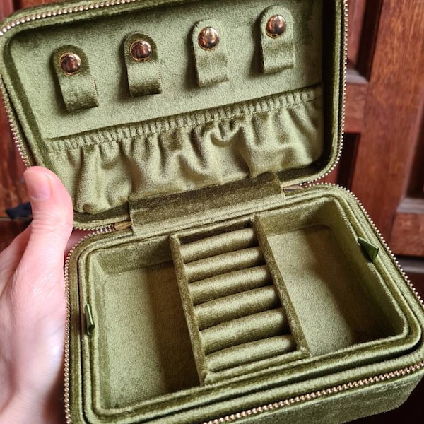 Personalized Velvet Jewelry Box,custom Travel Jewelry Case,jewelry ...