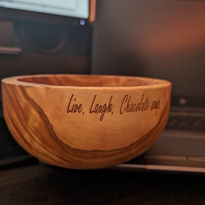 Olive Wood Salt Box With a Lid, Kitchen Salt Box Large, Salt Container ...