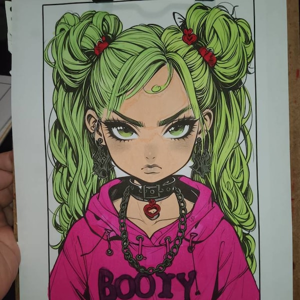 Anime Queens and Kings Coloring Book 70 Page Manga Fantasy Coloring ...