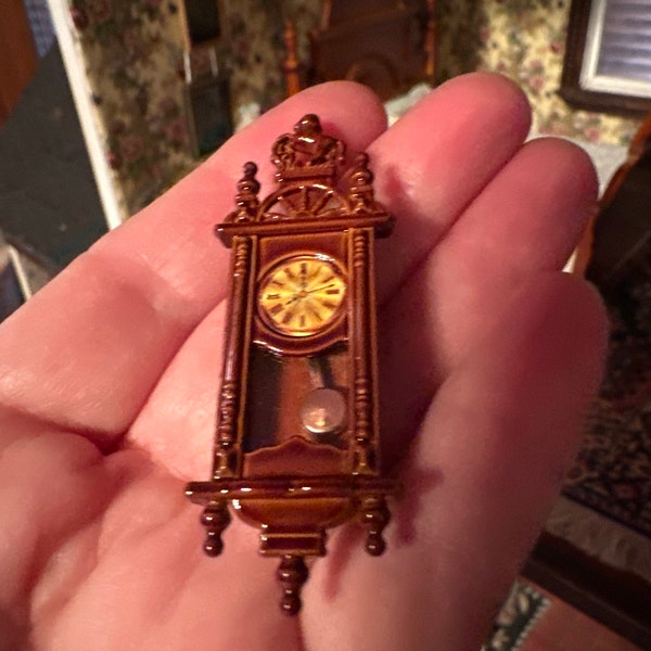 Dollhouse Miniature Clock Vintage Mini Decoration Artisan Photography ...