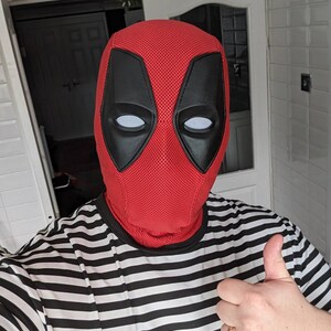 X-force Grey Deadpool Costume Cosplay Mask With Magnetic Eyes - Etsy