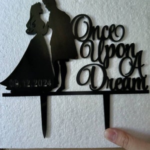 Wedding Cake Topper,family Cake Topper With Child,last Name Cake Topper ...