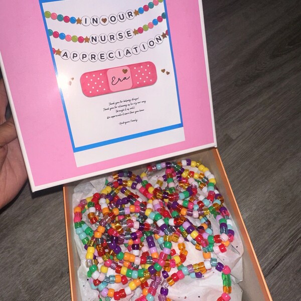 In My Birthday Era Banner Printable, Giant Friendship Bracelet Banner ...