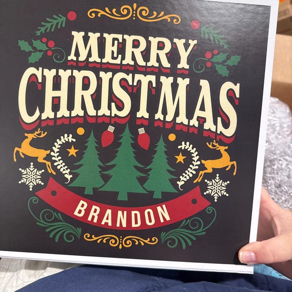 Merry Christmas Gift Box - Christmas Gift Box - Custom Christmas Box ...