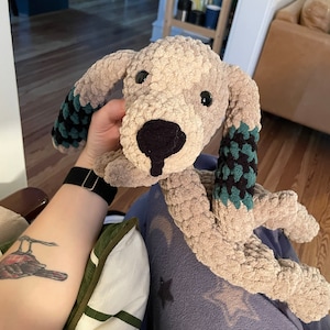 Hunley Hound Teacup Pup Pattern Knotted Dog Lovey - Etsy
