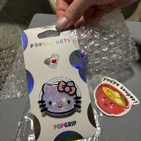 Glitter Holographic Rainbow Butterfly Popsocket Popgrip - Etsy