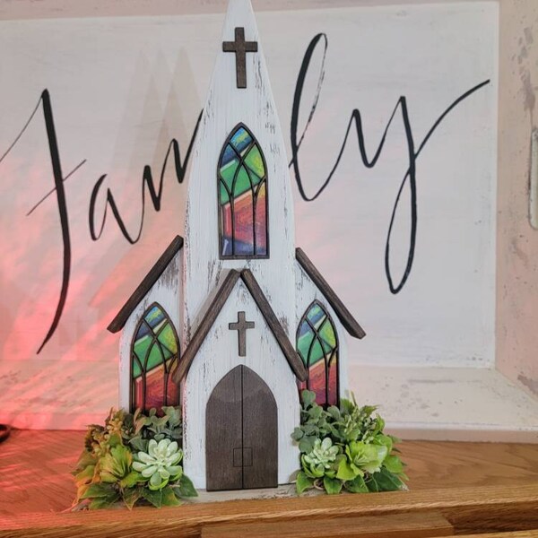 White Primitive Church - Etsy