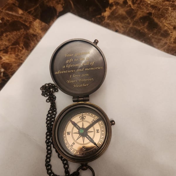 Best Man Gift, Best Man Proposal Gift, Custom Engraved Compass ...