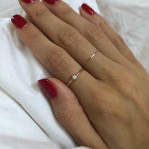 Minimalist Ring/ Thread of Gold Bands/stackable | Etsy