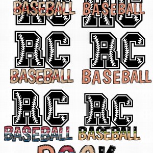 Baseball Font SVG, Baseball Letters SVG, Softball Font SVG, Softball ...