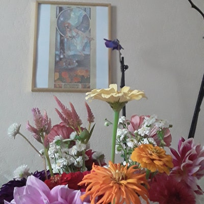 Art Print Lady of October Goddess With Will-o-the-wisps - Etsy