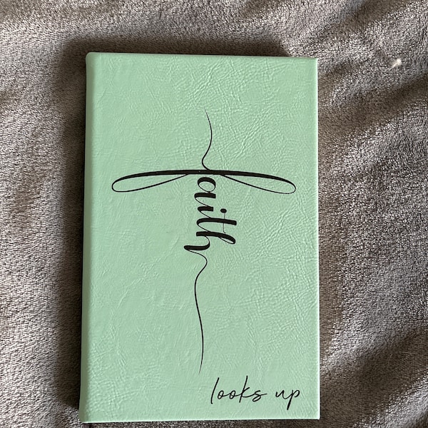 Faith Journal With Cross - Custom Prayer Journal, Personalized Goal ...