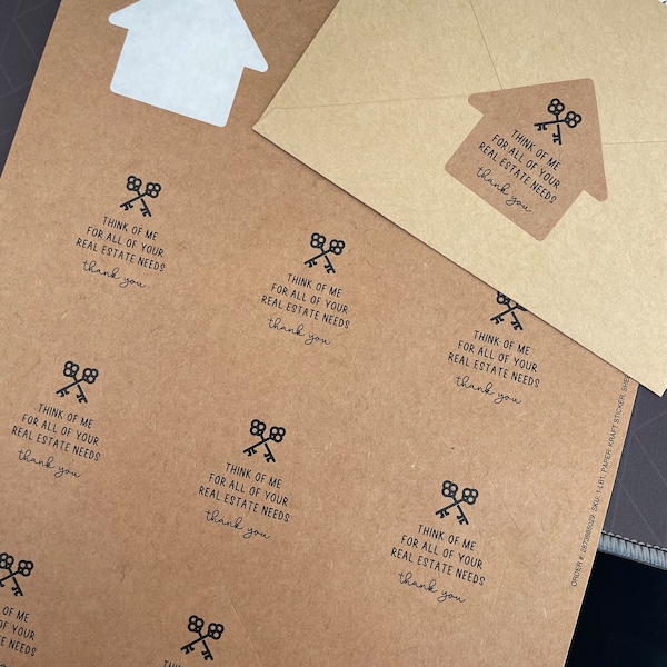 Set of Real Estate Stickers | Think of Me for All of Your Real Estate ...