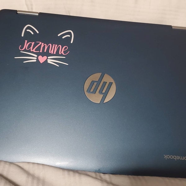 Personalized Cat Name Vinyl Decal Sticker Tumbler Cups Laptop iPad ...
