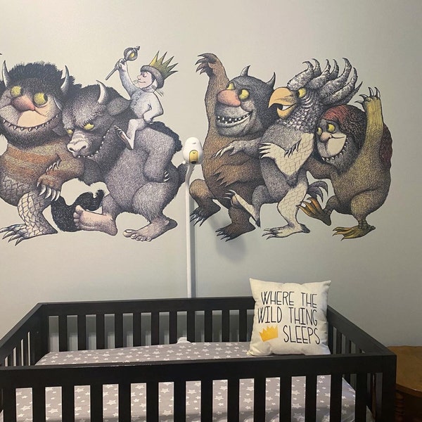 Where the Wild Things Are - Peel and Stick Reusable Wall Decals - Extra ...