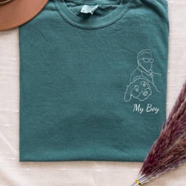 PRINTED - Custom Logo Shirts for Men - Personalized Gift - Men's Vneck ...