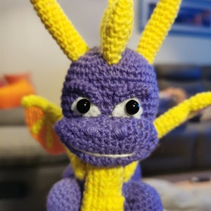 Amigurumi Crochet Spyro Pattern the Dragon Interior Toy EN/RU PDF ...