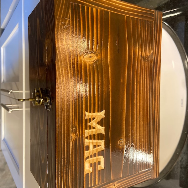 Personalized Wooden Box With Lock, Mens Valet Box Gift for Him ...