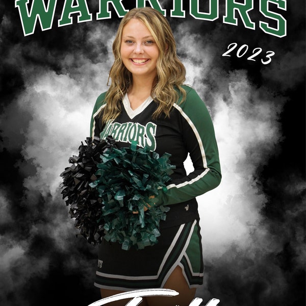 Cheerleading Banner Template 002: 2ft X 3ft (24x36”)photoshop PSD ...