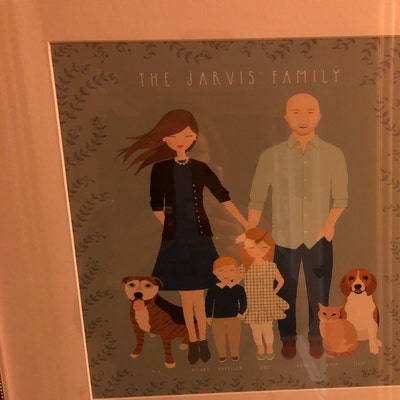 Custom Family Portrait PRINTABLE Personalized Family - Etsy